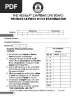 PLE SST 2024-A Revised Past Paper Guides | PDF