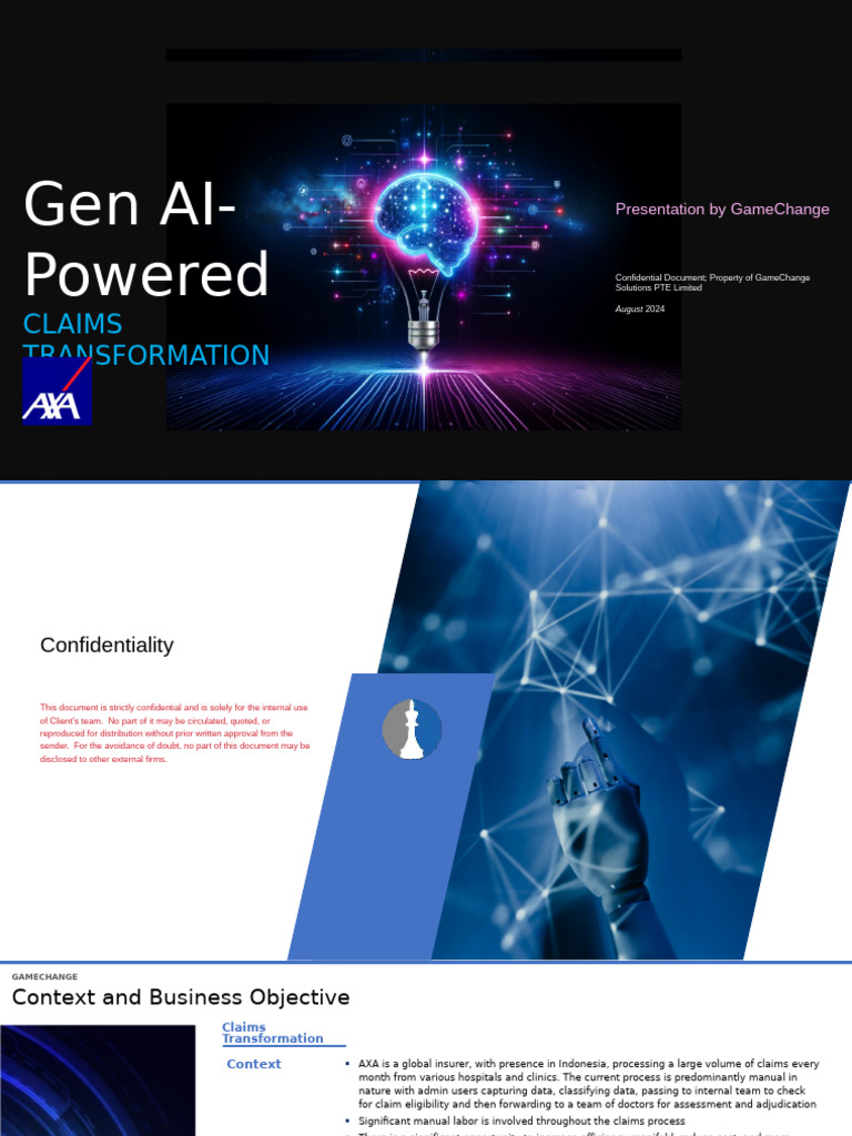 Axa Claims Transformation Intel Scan VCommercial Proposal v5 | PDF ...