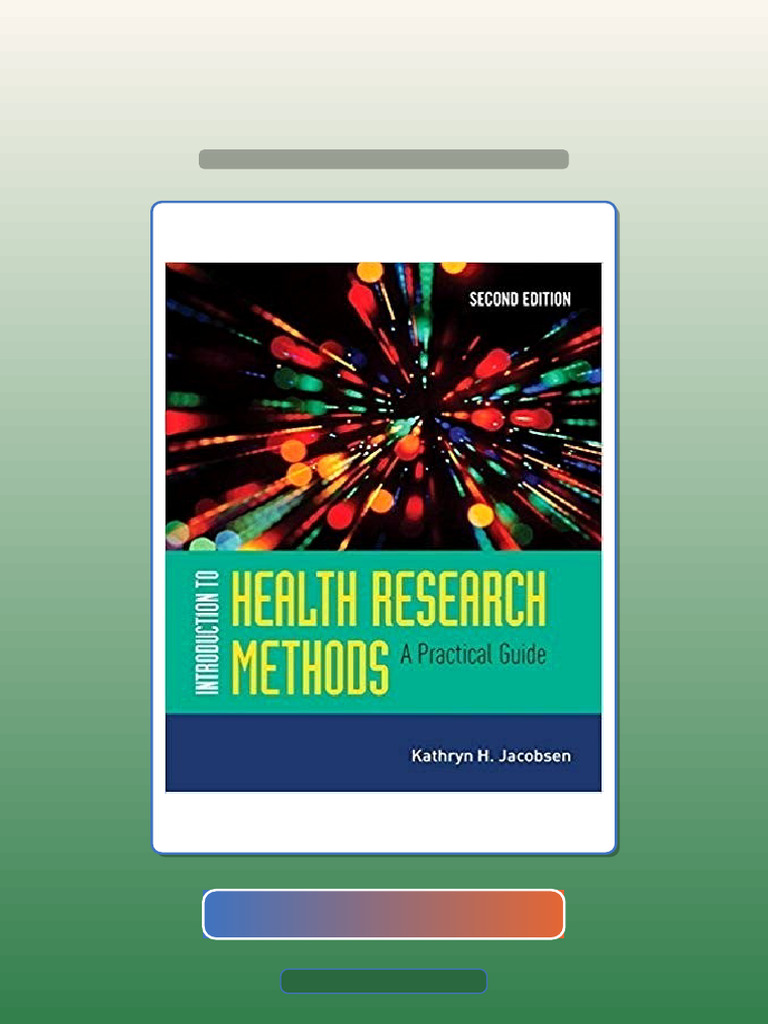 Introduction to Health Research Methods 2nd Edition Digital Test Bank ...