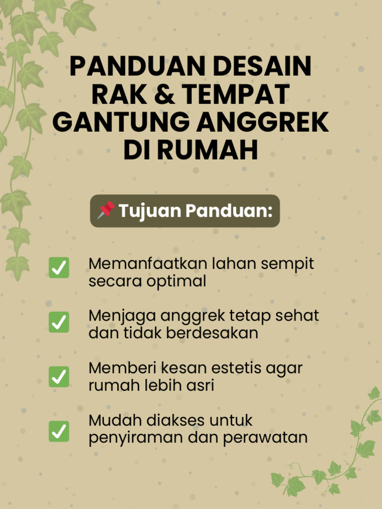 Desain Rak Gantung Anggrek Minimalis | PDF