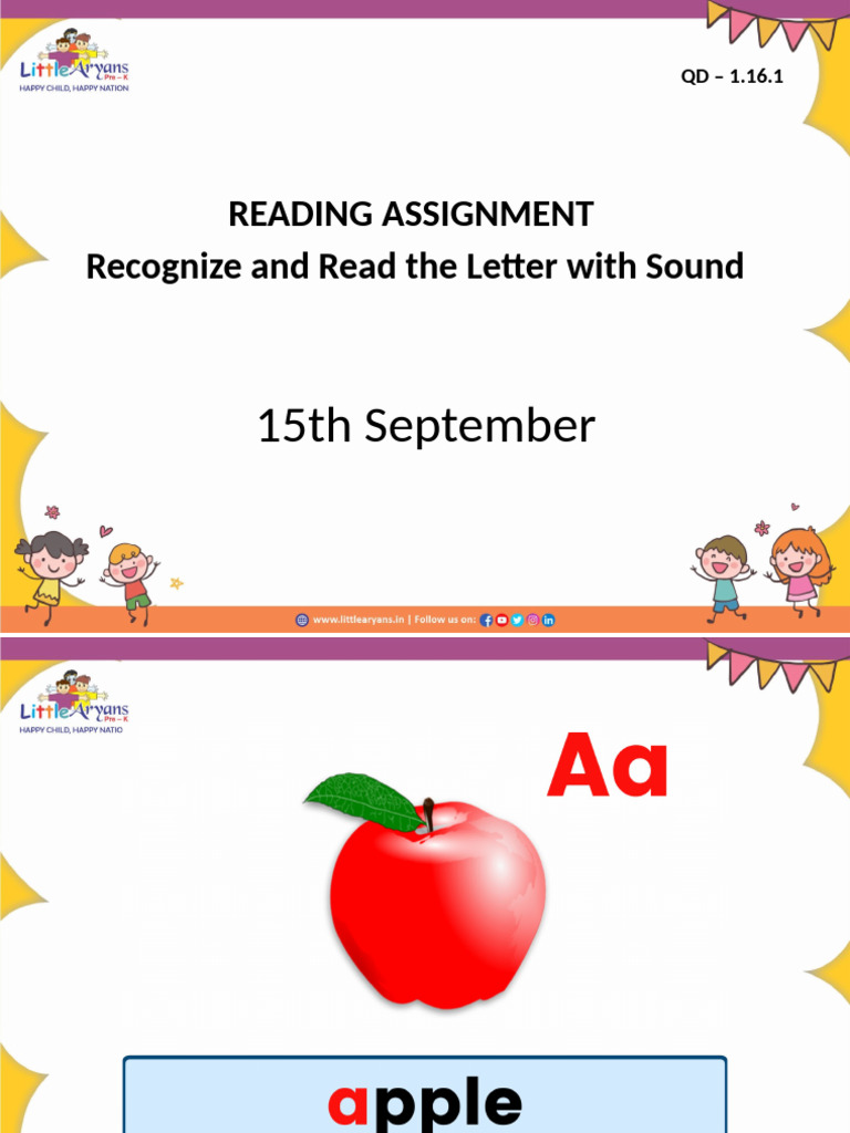 JR KG Assignment | PDF