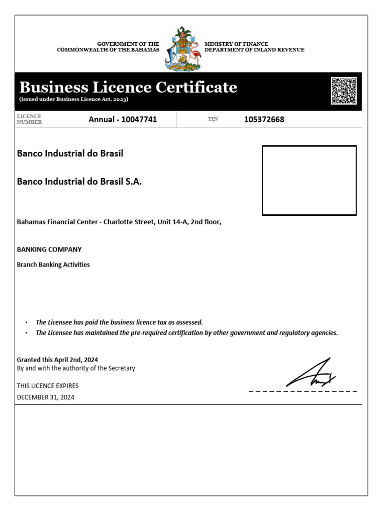 Certificate Business Licence - 2024 | PDF | License | Justice