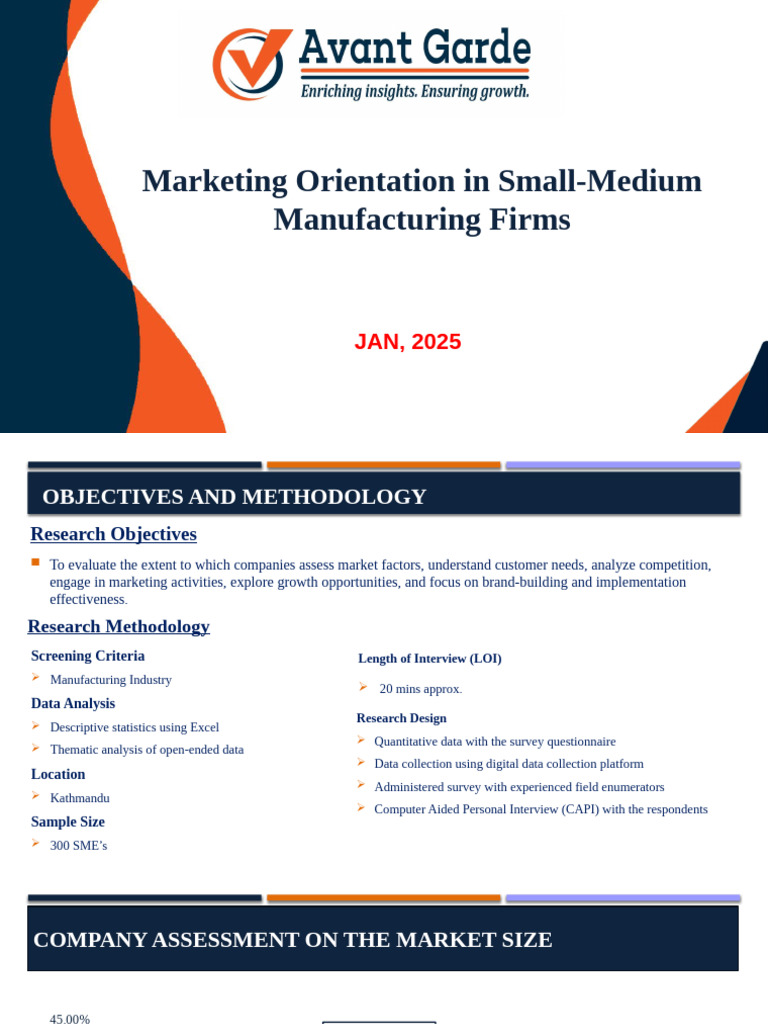 Marketing Orientation in Small Medium Manufacturing Firm | PDF | Survey ...