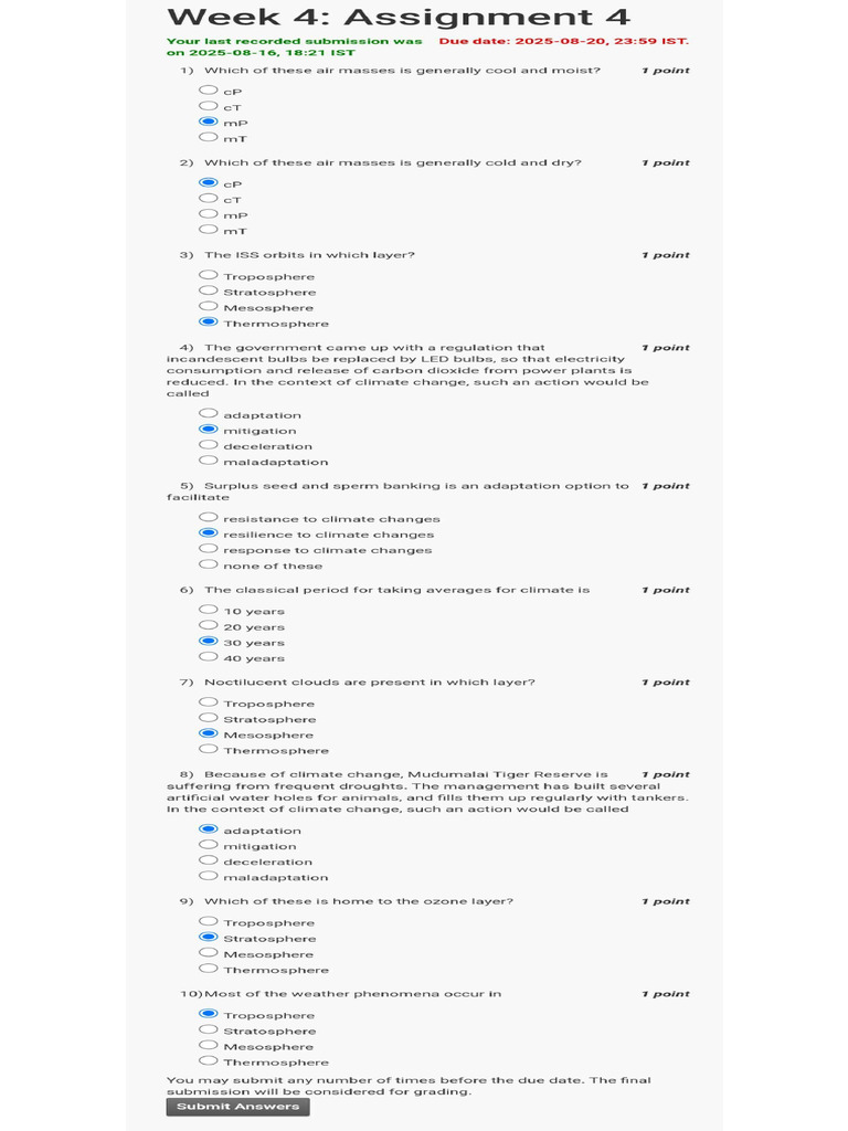 Conservation Geography - Assignment (Week-4) | PDF