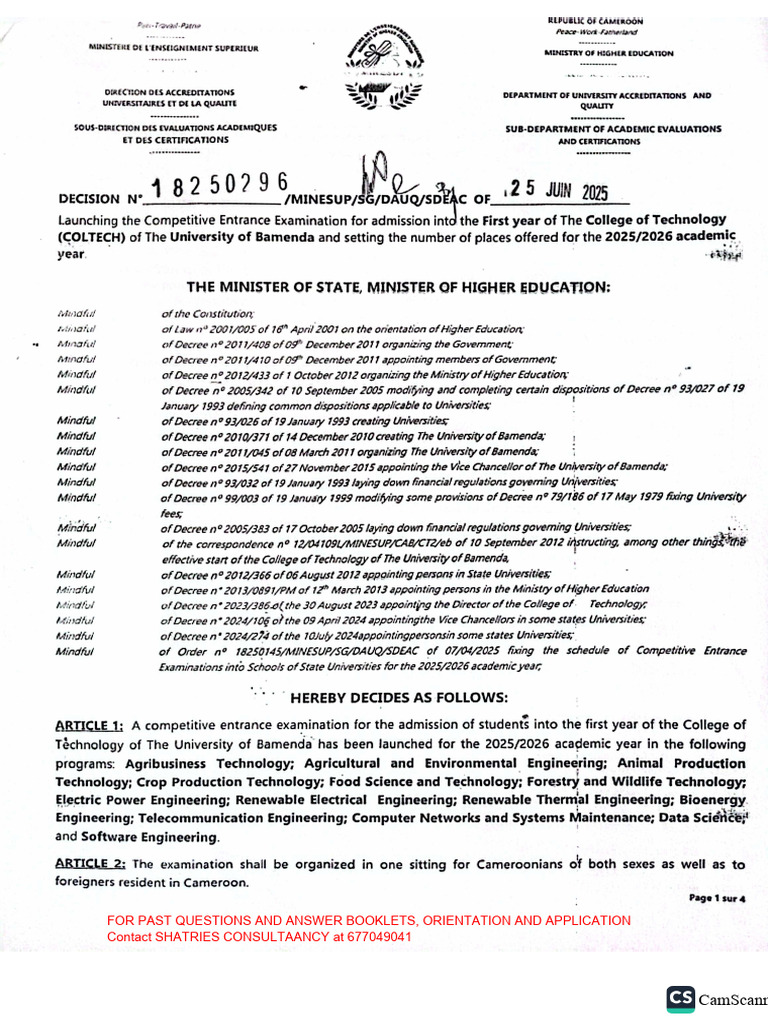 Coltech 2026 Application Guide | PDF