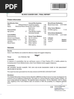 Blood Cancer Test Report Summary | PDF
