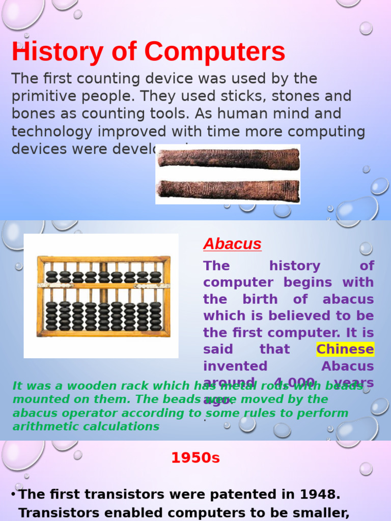 Evolution of Computer Technology | PDF | Very Large Scale Integration ...