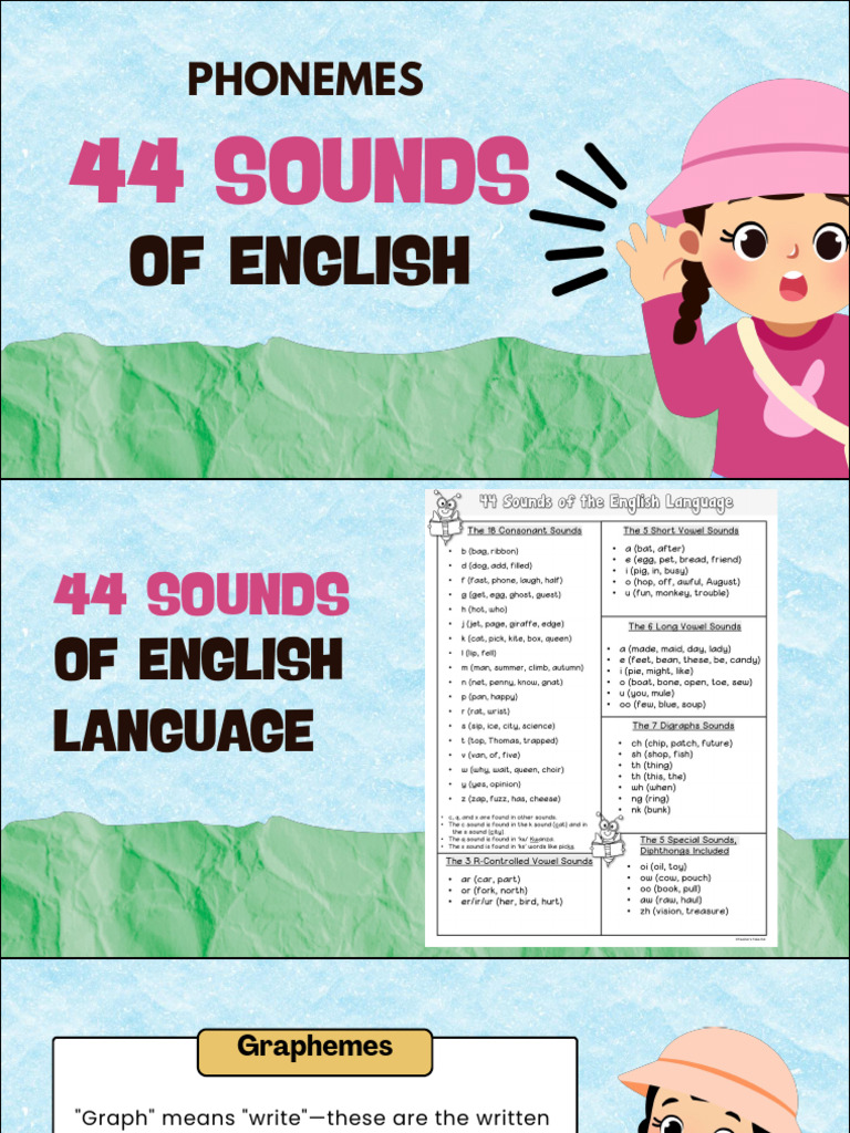 44 Phonetic Sounds of English | PDF