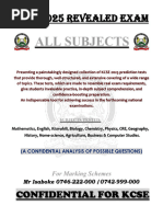 Cre Pp1 Kcse 2025 Top Prediction Cycles | PDF | Book Of Genesis | Bible