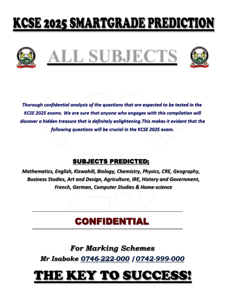 KCSE 2025 Exam Predictions Overview | PDF | Jesus | Kenya