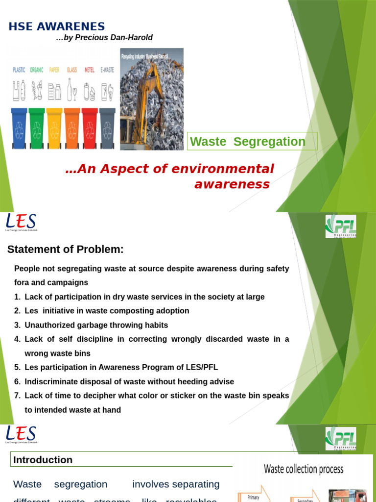 Waste Segregation - Presenters Slides | PDF | Waste | Waste Management