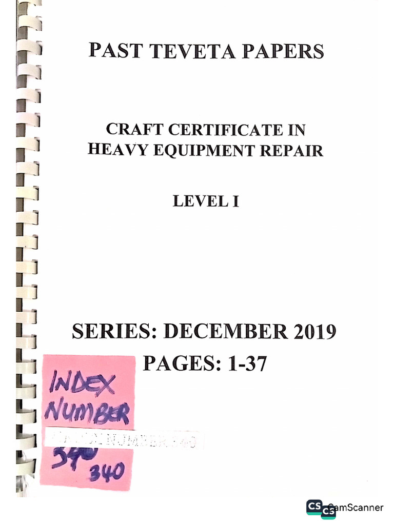 Craft Certificate Past Papers 2019(1) | PDF