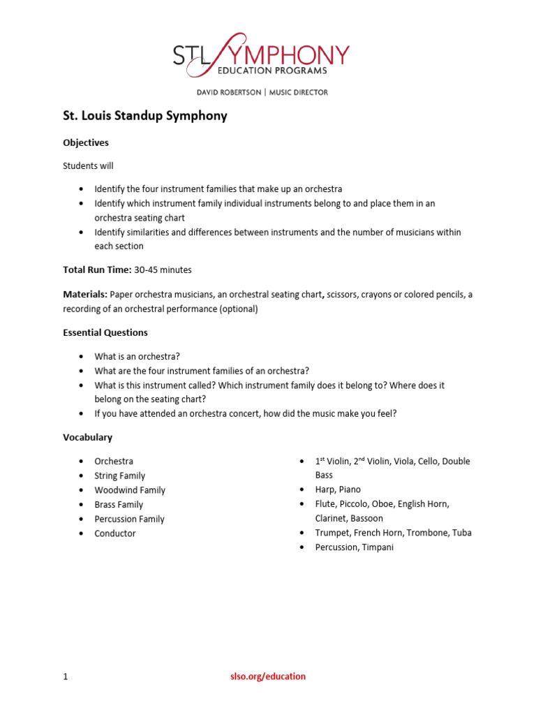 Stand Up Orchestra.198502575 | PDF | Orchestras | Musical Instruments