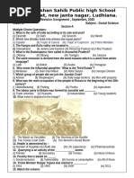 Cbse Gr-9 SST Sample-Paper Annual-Exam Ay24-25 | PDF | Legislature ...