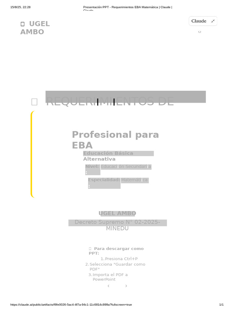Presentación PPT - Requerimientos EBA Matemática - GRUPO7 | PDF ...