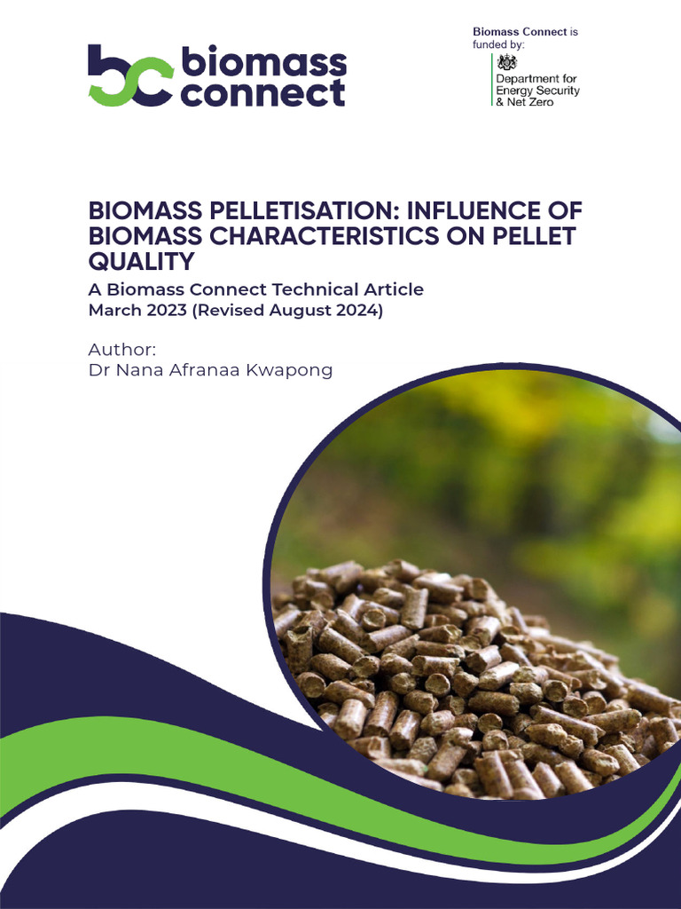 TA4 Biomass Pelletisation v3 | PDF | Sustainable Technologies