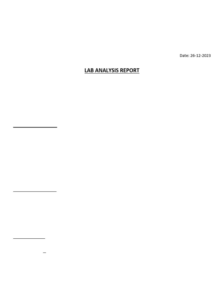 Sulphur Lab Analysis Report 2023 | PDF