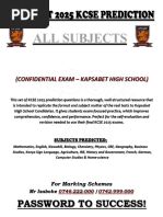 KCSE Grading System | PDF