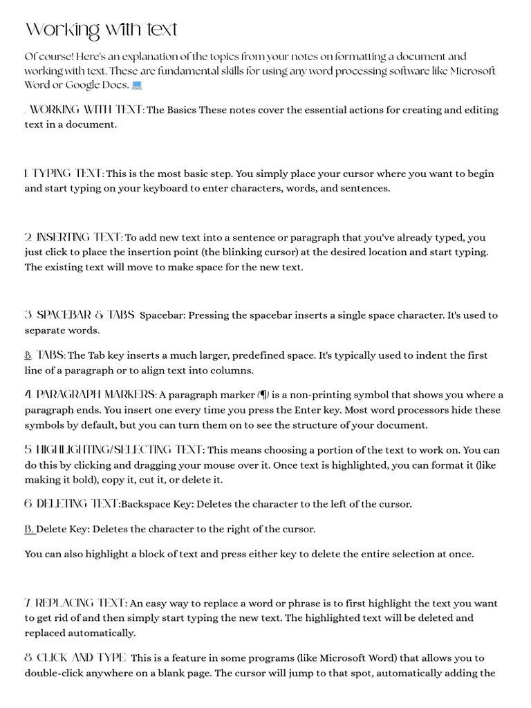 Essential Text Editing Skills | PDF