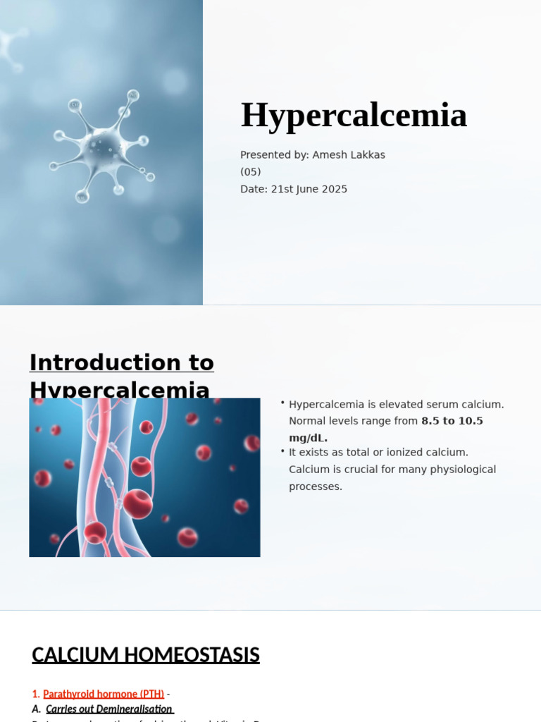 Managing Hypercalcemia: Treatment Overview | PDF | Medical Specialties ...