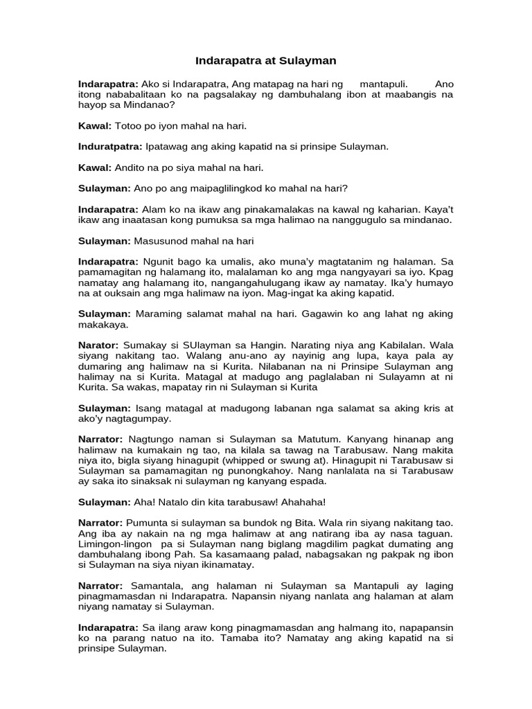 Indarapatra at Sulayman | PDF