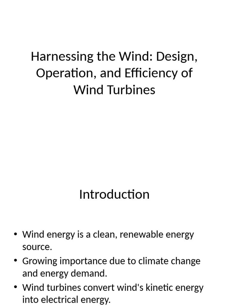 Wind Turbine Presentation | PDF | Wind Turbine | Wind Power
