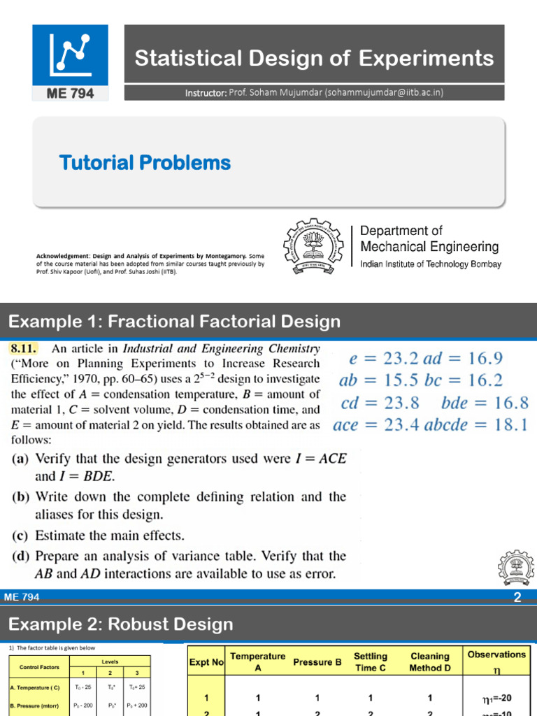 ME794 S2025 L16 TutorialProblems | PDF