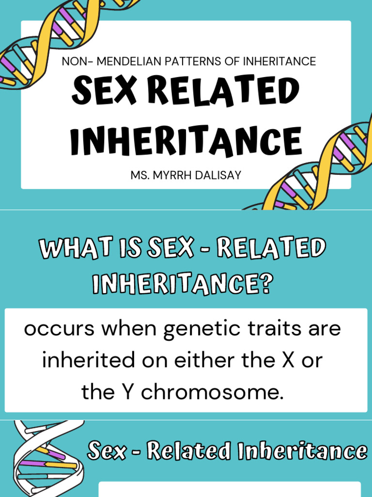 Non Mendelian Patterns Of Inheritance Sex Related Inheritance Pdf 5855