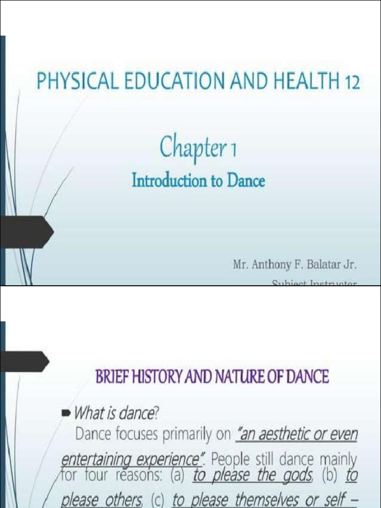 Intro To Dance | PDF