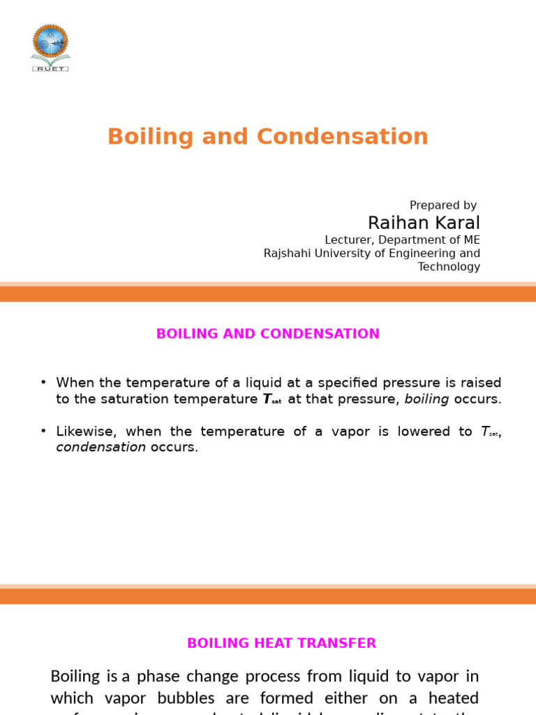 Boiling and Condensation Explained | PDF | Boiling | Evaporation