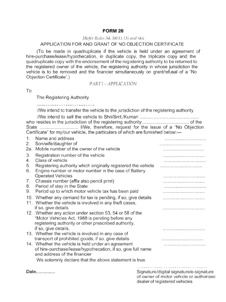 Form 28 | PDF