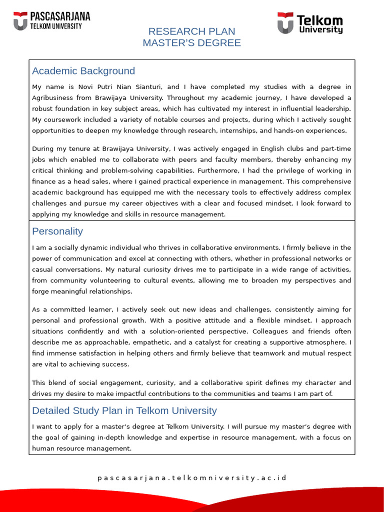 Master's Research Plan in HR Management | PDF | Methodology | Leadership