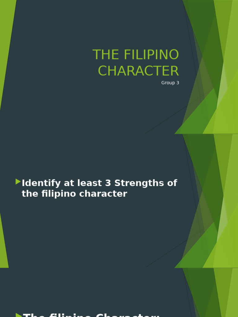 Strengths and Weaknesses of Filipino Character | PDF | Disciplines ...