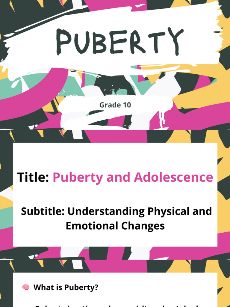 Puberty | PDF
