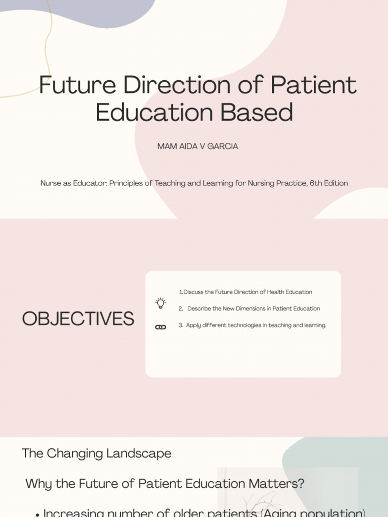 Future Direction of Patient Education AVG | PDF