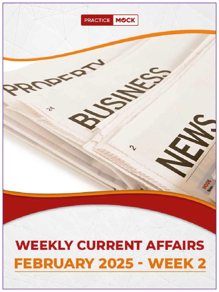 Weekly Current Affairs February Week 02 2025 | PDF