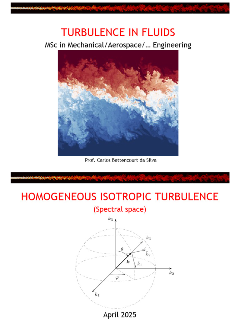 Aula10 Turb in Fluids Isotropic Turbulence SPECTRAL | PDF | Turbulence ...