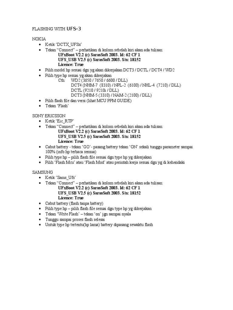 UFS-3 Flashing Guide for Mobile Phones | PDF