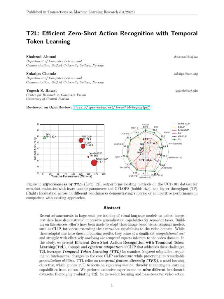 3515 T2L Efficient Zero Shot A | PDF | Video | Data Compression