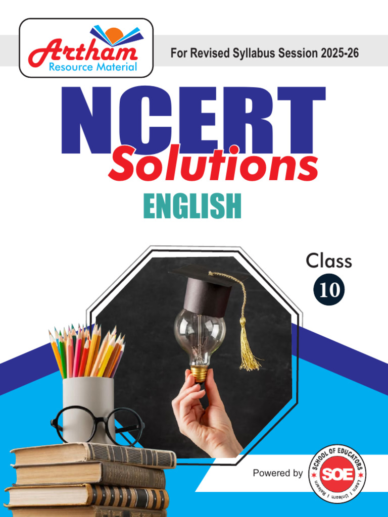NCERT English Solutions for Class 10 | PDF | Adverb | Verb