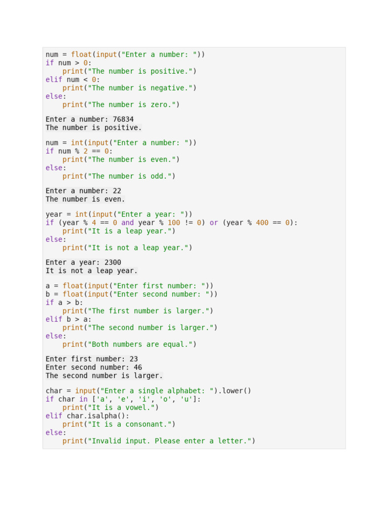 Python Input Validation Examples | PDF