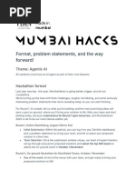 MumbaiHacks 2025 - Format, Problem Statements, and The Way Forward! | PDF | Artificial ...