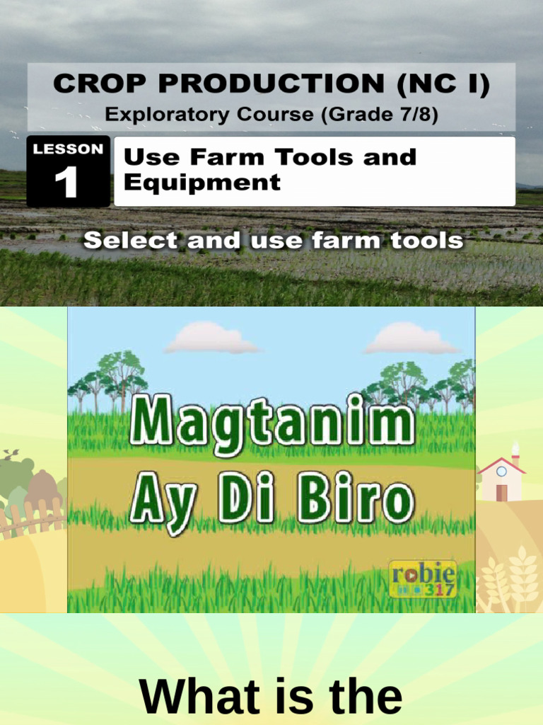 Tle 7 - 8 Acp Lesson 1-Tools | PDF | Plough | Tillage