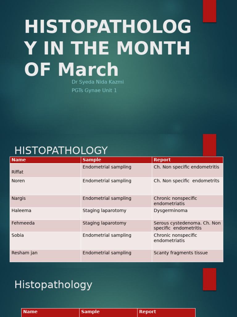 Histopath Match. DR Nida | PDF