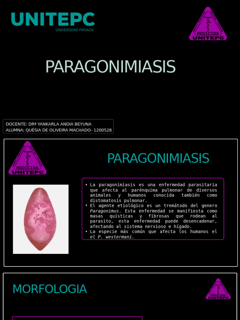 PARAGONIMIASIS | PDF | Medicina CLINICA | Enfermedades y trastornos humanos