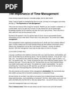 Stories On Time Management | PDF