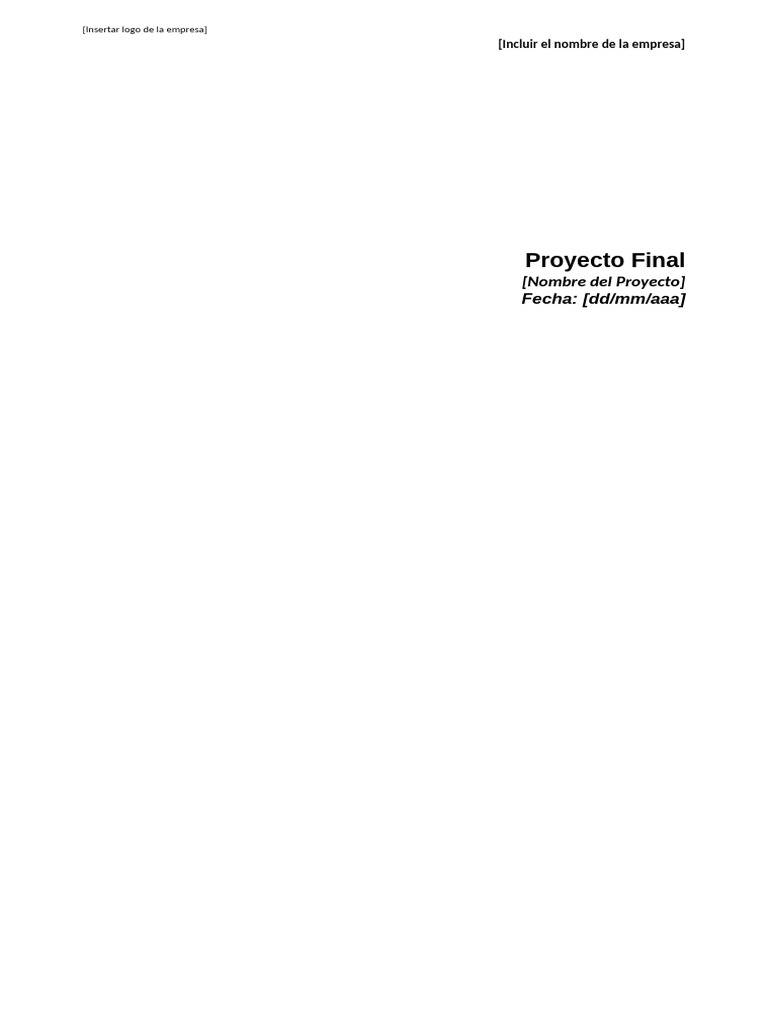 Formato Base para Proyecto Completo | PDF | Calidad (comercial) | Business