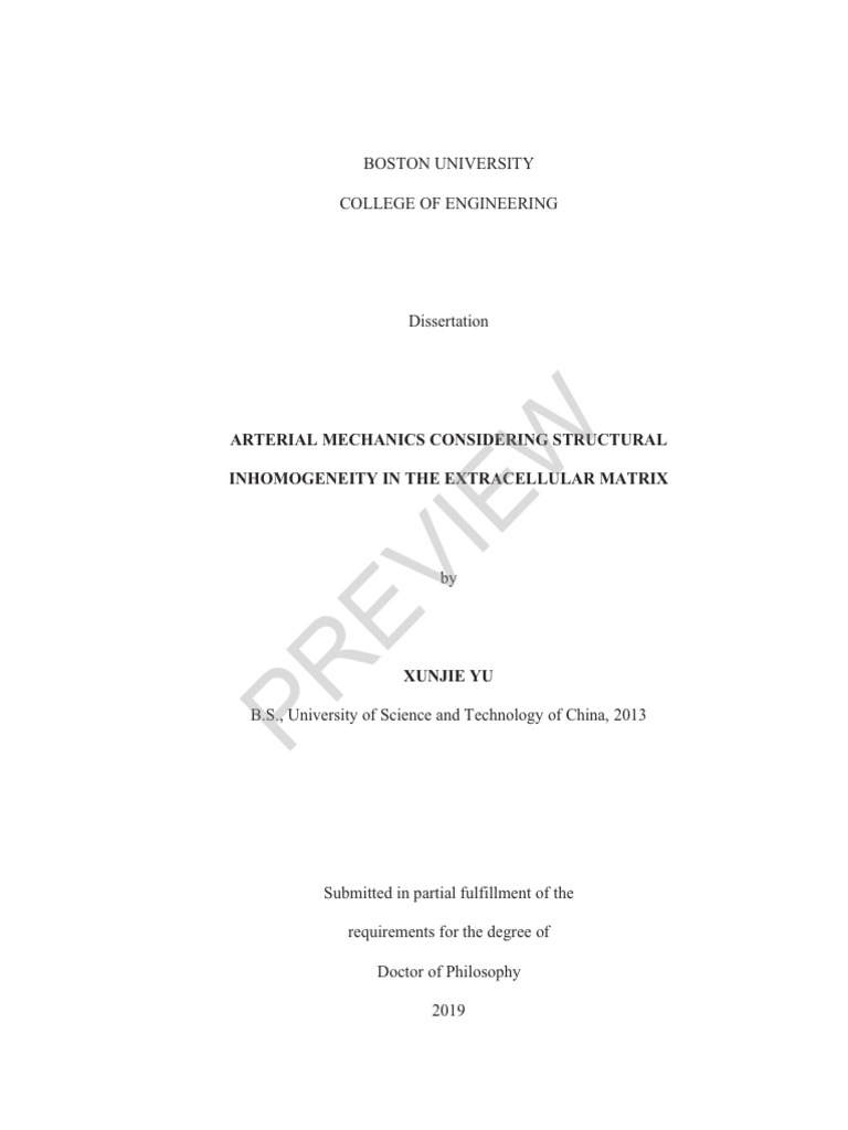Arterial Mechanics Considering Structural Inhomogeneity in The ...
