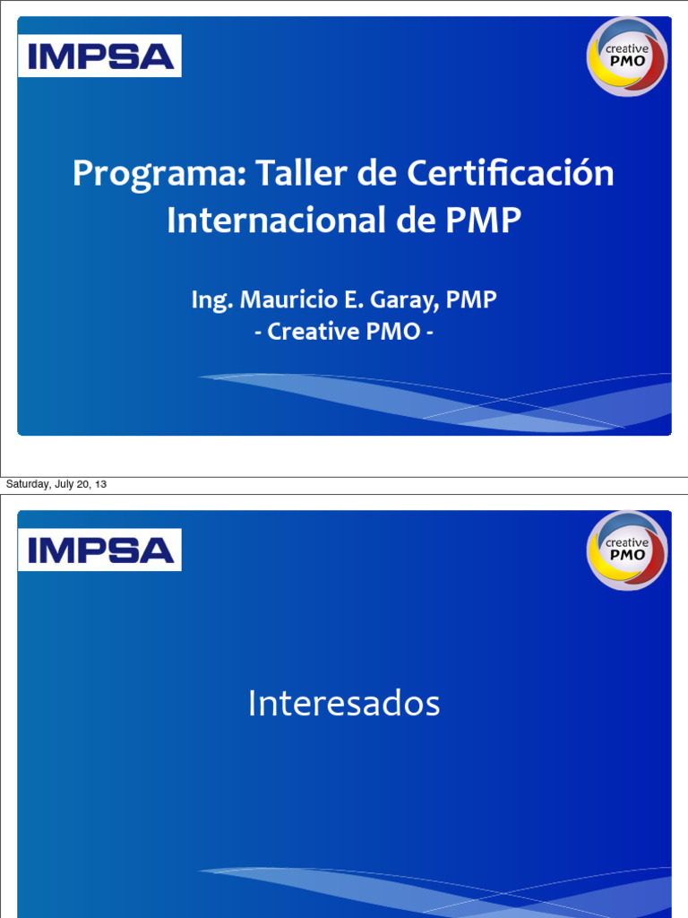 Guía de Clases PMP - 3 | PDF | Gestión de recursos humanos | Negocios ...