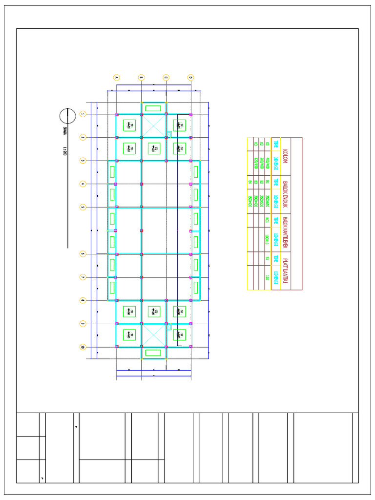 Denah Plat Lantai 3 | PDF